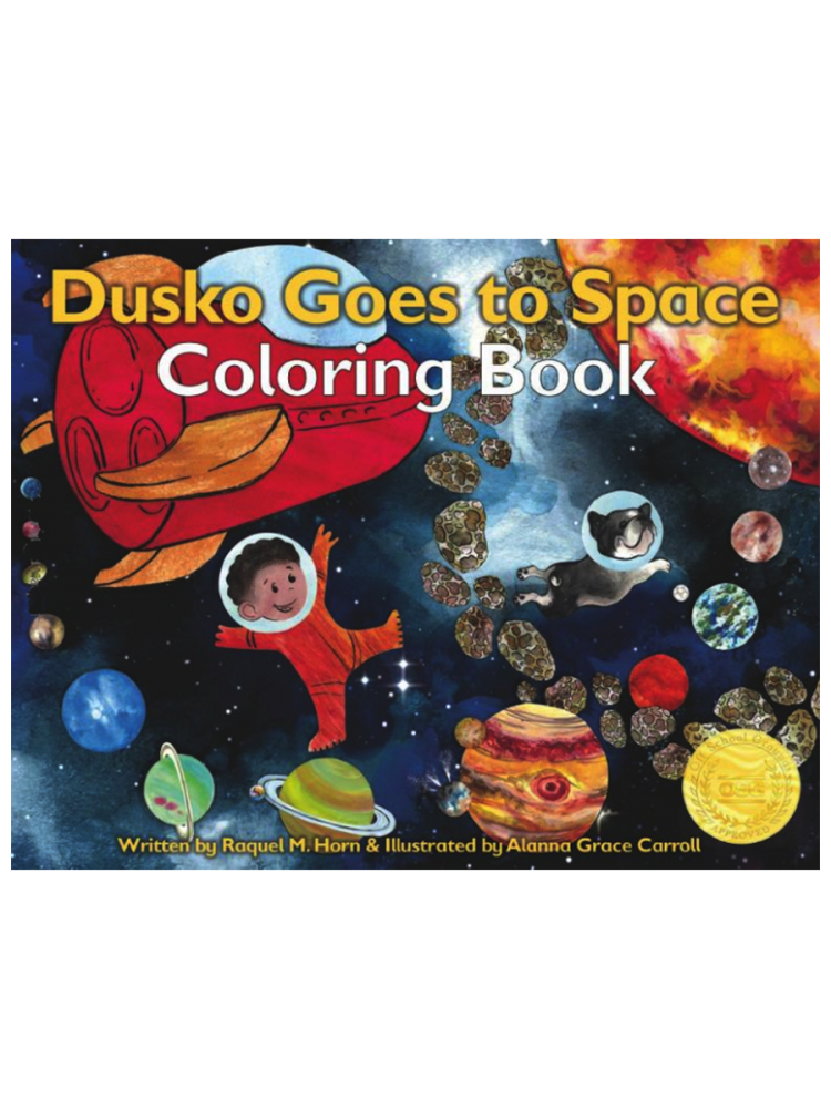 Dusko Goes To Space Coloring Book | Lightswitch Learning